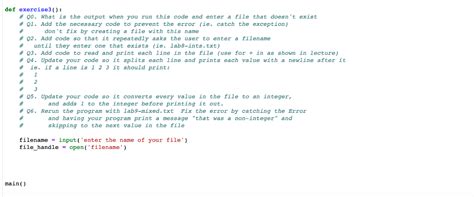 solved 1 download and open lab8 exercises py and all txt