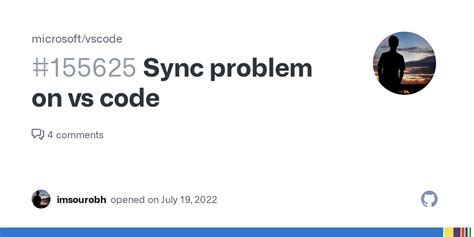Sync Problem On Vs Code · Issue 155625 · Microsoftvscode · Github