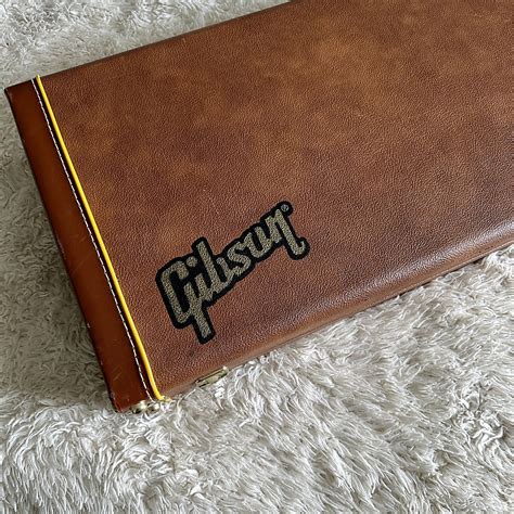 Gibson Reverse Firebird Case Brown Leather Electric Guitar Reverb