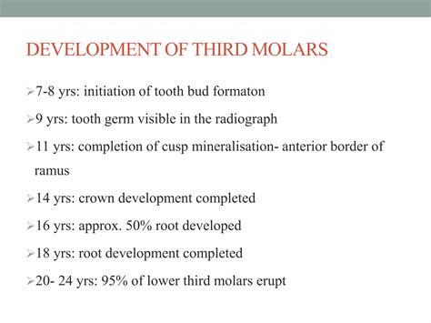 Impacted Third Molars Pptx Dental Health Diseases And Conditions