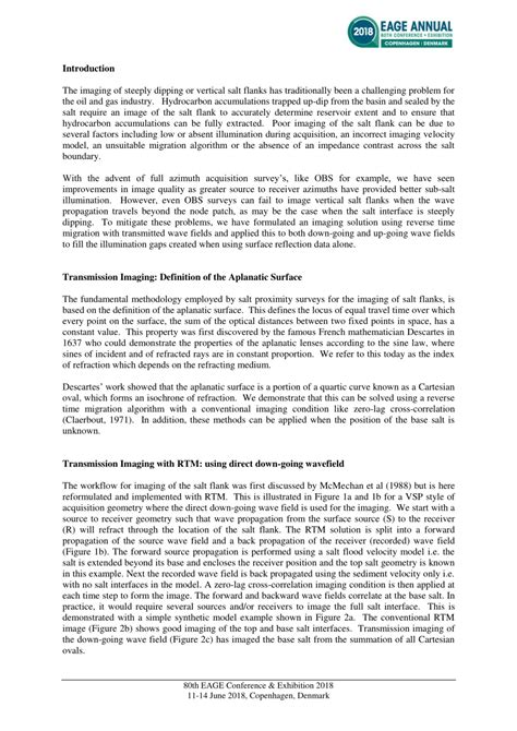 Pdf Wavefield Transmission Imaging With Reverse Time Migration