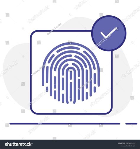Our Fingerprint Authentication System Provides Verified Stock Vector Royalty Free 2376578539