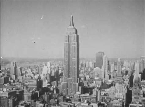 New York City Empire State Building Chrysler Building Usa 1940s