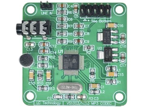 Vs1053 Mp3 Module Development Board With Recording Function Spi Inter Techexpress Nz