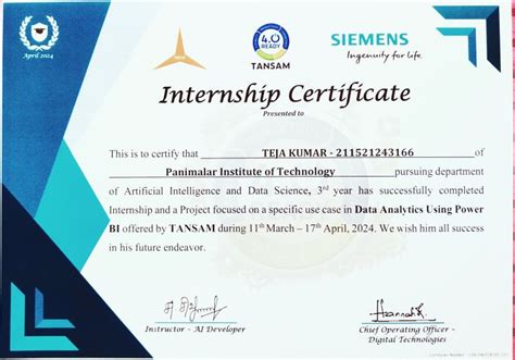 Teja Kumar On Linkedin Dataanalysis Powerbi Siemens Tansam