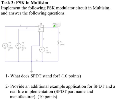 solved task 3 fsk in multisim implement the following fsk modulator