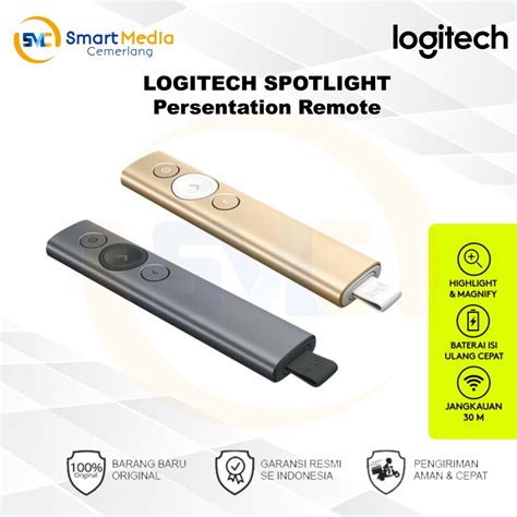 Jual Logitech Spotlight Pointer Presenter Wireless Bluetooth Shopee