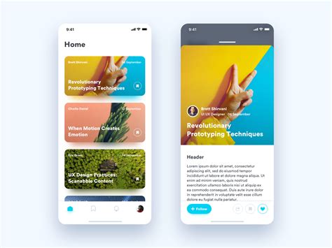 ui challenge article app r ui design