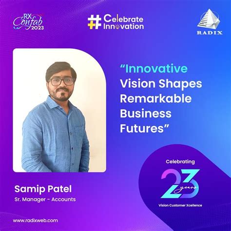 Samip Patel On Linkedin Celebrateinnovation Rxconfab2023 Visioncustomerxcellence