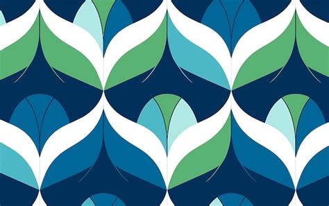 Premium Photo Abstract Pattern Design With Overlapping Geometric Shapes