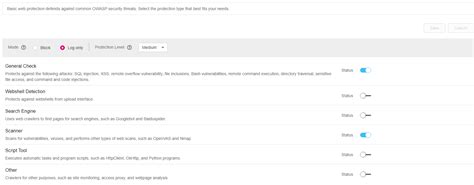 Enabling Basic Web Protection — Web Application Firewall User Guide