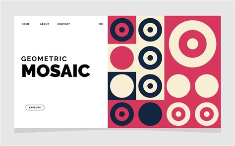 Free Vector Geometric Mosaic Background Vector Illustration