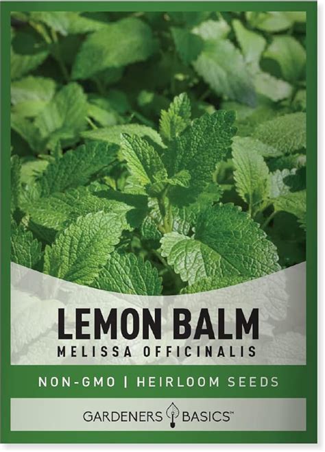 Gardeners Basics Lemon Balm Seeds For Planting Herbs