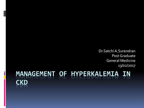 Management Of Hyperkalemia In Ckd 2 Pptx