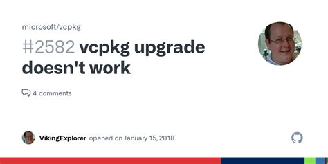 Vcpkg Upgrade Doesn T Work Issue 2582 Microsoft Vcpkg GitHub