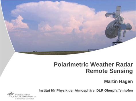 pdf polarimetric weather radar remote sensing dokumen tips