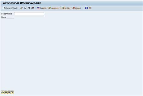 PR SAP Tcode Edit Weekly Reports