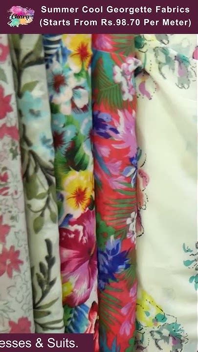 Summer Cool Georgette Fabric Collection Low Price Fabric Nehru