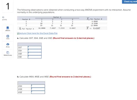 solved the following observations were obtained when