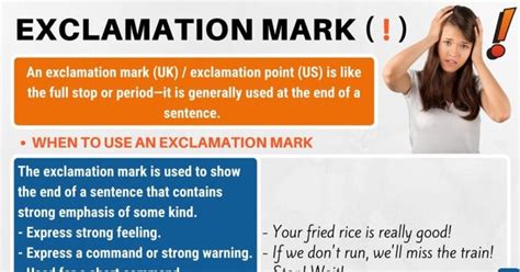 exclamation mark exclamation point rules and examples punctuation