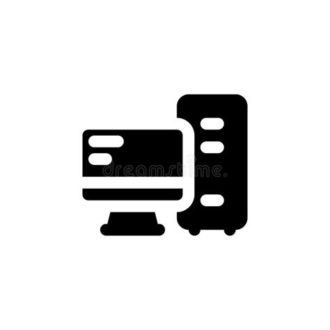 Computer Vector Icon Computer Component Icon Solid Style Perfect Use For Logo Presentation