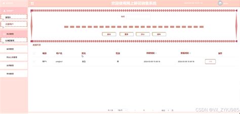 基于springboot的网上鲜花销售系统的设计与实现 毕业设计程序源码29553基于springboot的网上鲜花销售系统的设计与实现