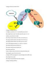 Configure Multi Area OSPFv IPV Docx Configure Multi Area OSPFv IPV Configure Multiarea