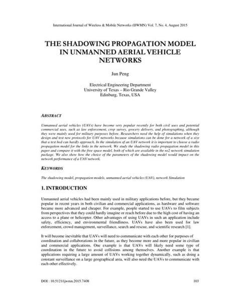 The Shadowing Propagation Model Pdf