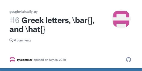 Greek Letters Bar And Hat Issue 6 Google Latexify Py GitHub