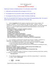 ELET HW Docx ELET Spring HW Due Saturday Feb By Pm Submit Your