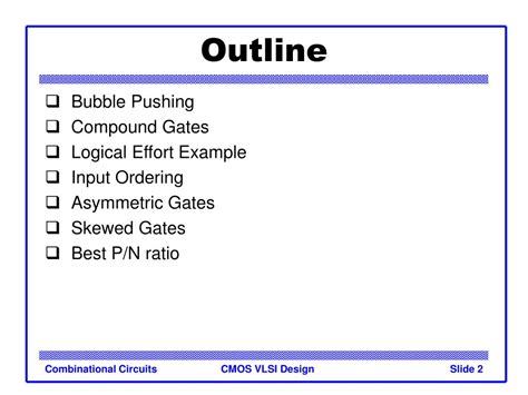 Ppt Introduction To Cmos Vlsi Design Combinational Circuits