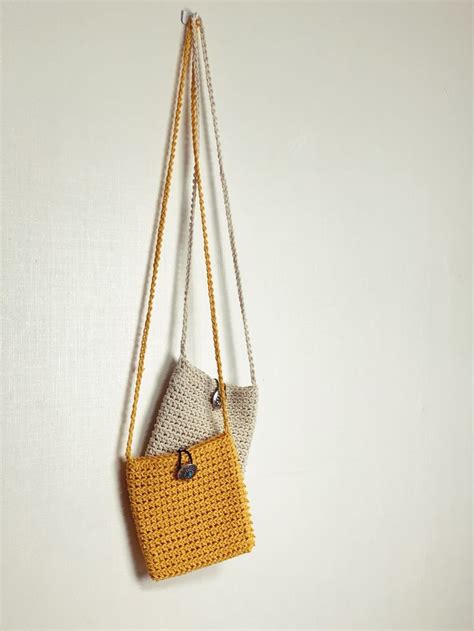 코바늘 초보자를 위한 미니 크로스 백 뜨기 크로스 백 뜨기 코바늘 가방 Crochet Simple Bag Summer