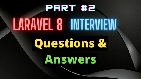 laravel 8 interview questions and answers in 2022 part 2 ashish