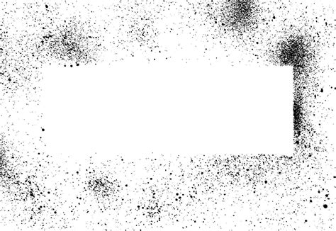 Old Grunge Square Frame Texture With Rough Black Dust Particle Texture