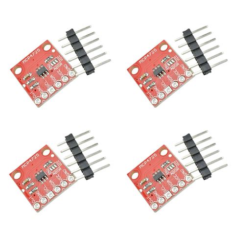 comidox 4pcs mcp4725 breakout module i2c dac 12bit development board 2