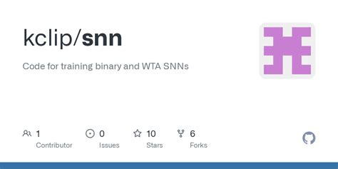 GitHub Kclip Snn Code For Training Binary And WTA SNNs