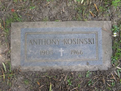 Anthony Frank Kosinski 1905 1966 Find A Grave Memorial