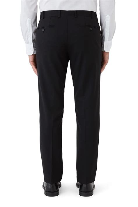 Cambridge Interceptor Wool Trouser Black