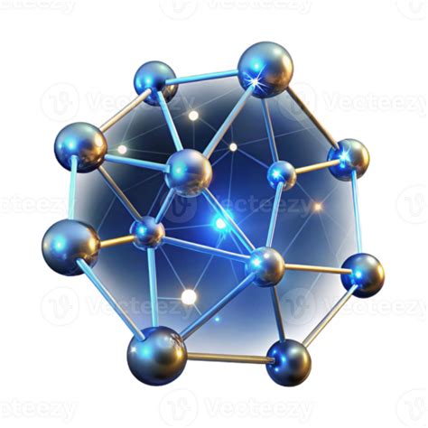 Network Connections A Molecular Structure Visualization 56410126 Png