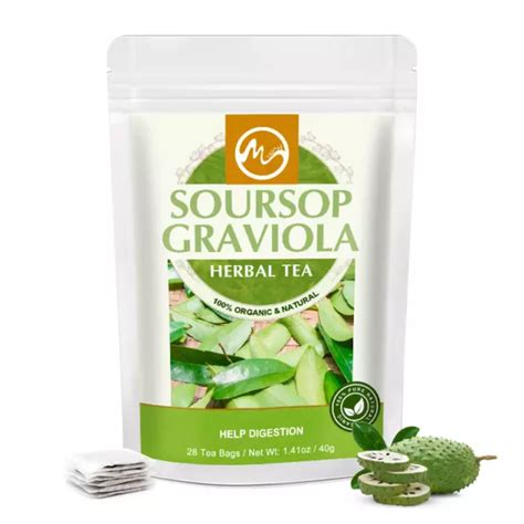 Soursop Graviola Leaves Tea Bag Herbal Tea For Support Digestion