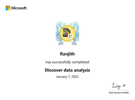 Ranjith Sivashanmugam On Linkedin Powerbi Dataanalysis Microsoftcertification Learningjourney