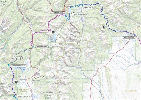 Colorado Trail Maps And Resources Tmbtent