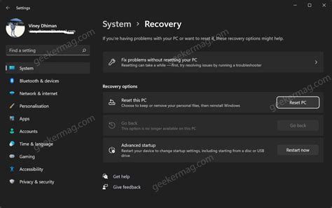 Fix Resetting PC Doesn T Delete Personal Data In Windows Windows