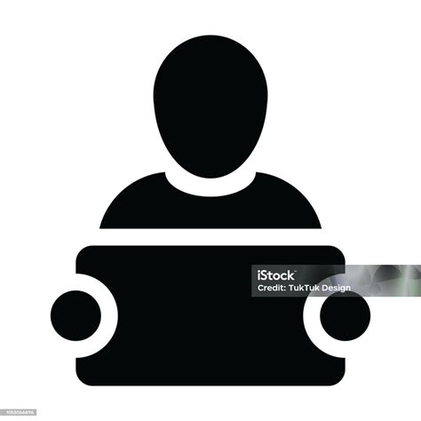 문양 그림에서 캠페인 광고에 대 한 간판 아이콘 벡터 남성 사람 프로필 아바타 기호 Publicity Event에 대한 스톡