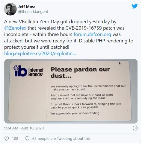 VBulletin Fixes Ridiculously Easy To Exploit Zero Day RCE Bug
