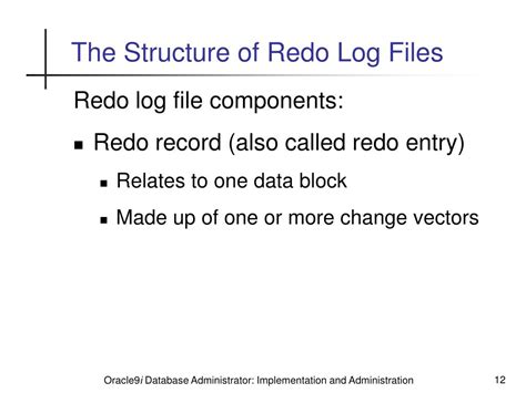 Ppt Chapter 5 The Redo Log Files Powerpoint Presentation Free