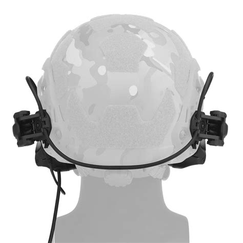 Wst C5 Tactical Headset With Arc Rails Trigger Airsoft