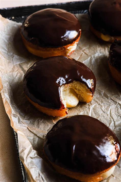 Homemade Boston Cream Donuts Recipe From Scratch