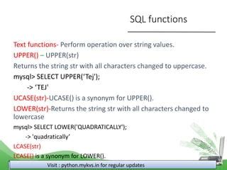 Sql Functions Pdf About The Function Of Sql PDF Databases Computer Software And Applications