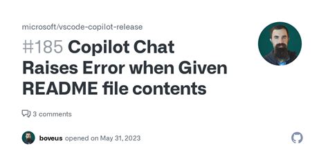 Copilot Chat Raises Error When Given README File Contents Issue Microsoft Vscode